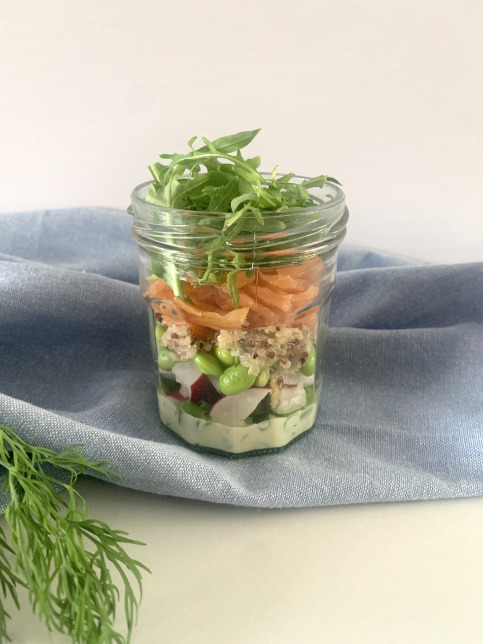 Smoked Salmon Salad Jar | Bari Tasty