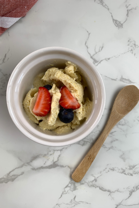 Ice Cream with Ricotta and Peaches | Bari Tasty